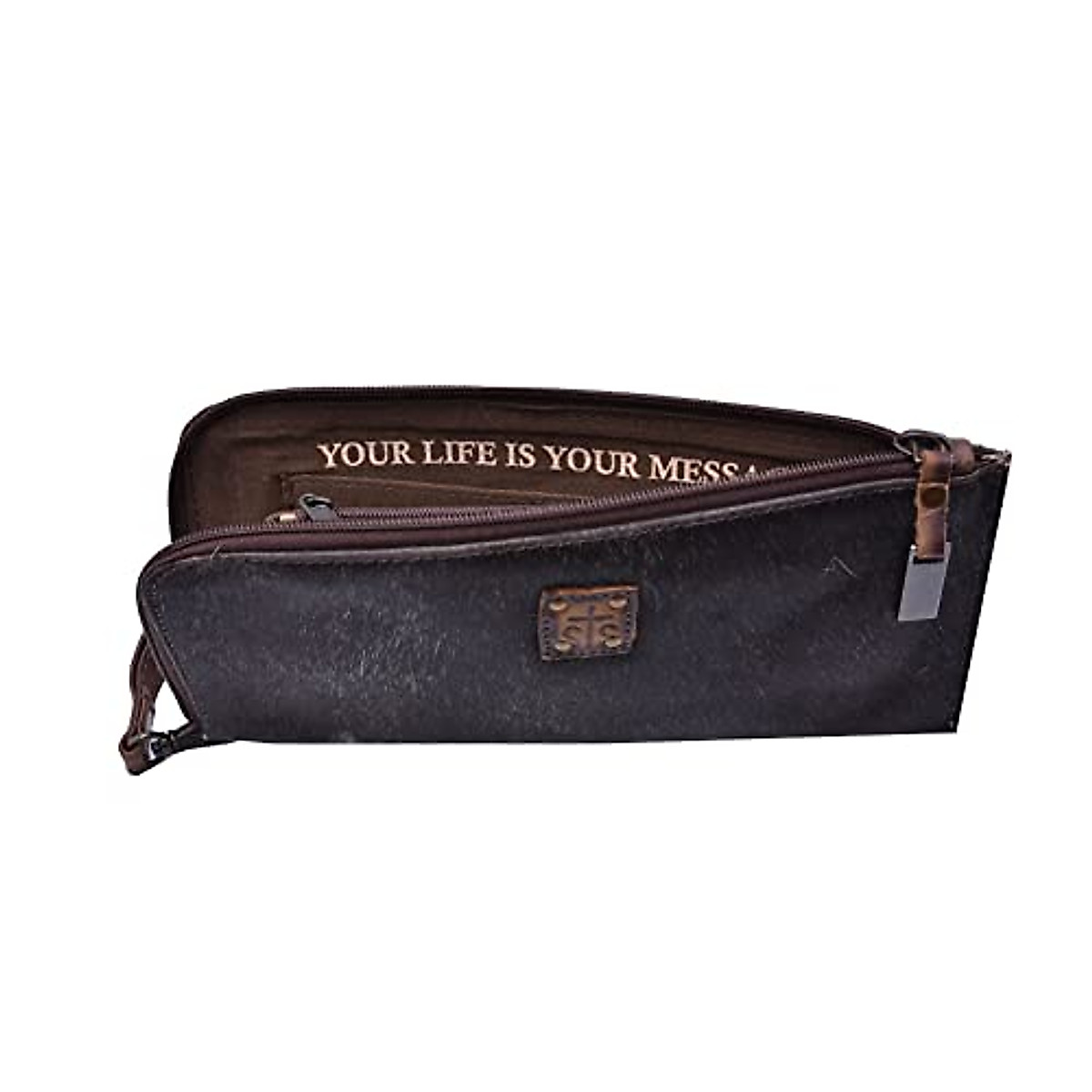 STS Ranchwear Western Leather Classic Cowhide Clutch
