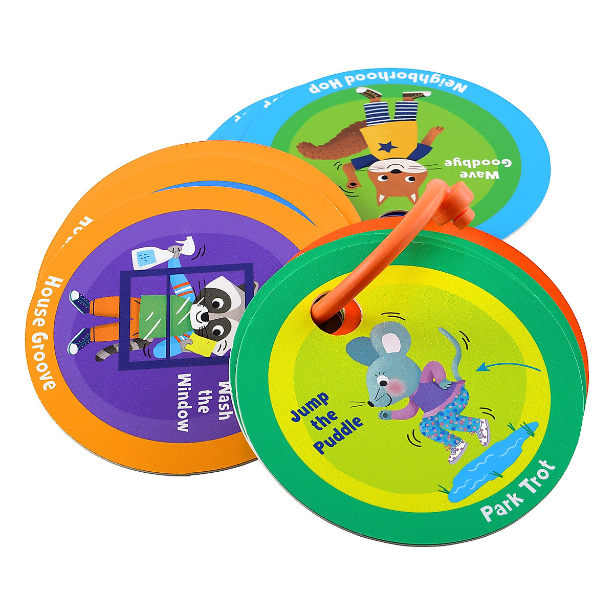 MOLLYBEE KIDS Preschool Dance Party Cards Everyday Moves, Gifts for Ages 3+, Toddler Travel Game and Activity