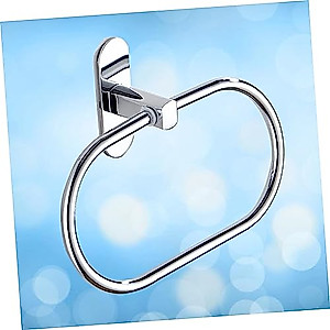 Towel Rack 2pcs Towel Hanger Wall Mounted Towel Holder Towel Rack No Punching Towel Ring Tower Hanger Towel Hanging Towel Bar Single Towel Shelf Towel Bar