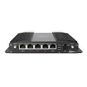Peplink Dual LTE-A Cellular Router UBR Plus Wireless WiFi 5 Modem Dual-Band LTE 1x 1Gbps WAN Port, 4X Ethernet Ports 900Mbps Throughput Rugged Enclosure with Low Profile Redundant SIM Slots