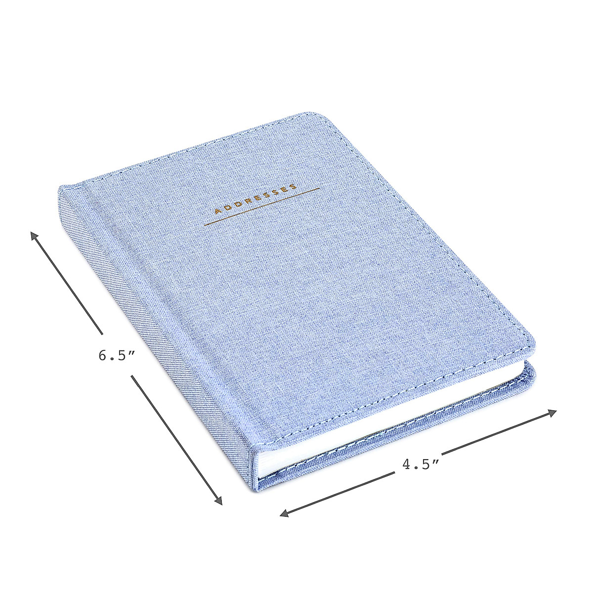 Hallmark Hardcover Address Book (Blue Chambray)