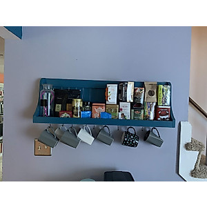 Mug Rack Coffee Bar, Container Storage and DIsplay