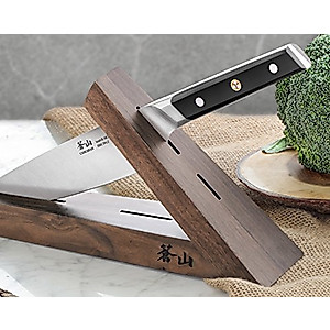 Cangshan 1021387 TAI Triangle Walnut Wood Knife Block, One Slot