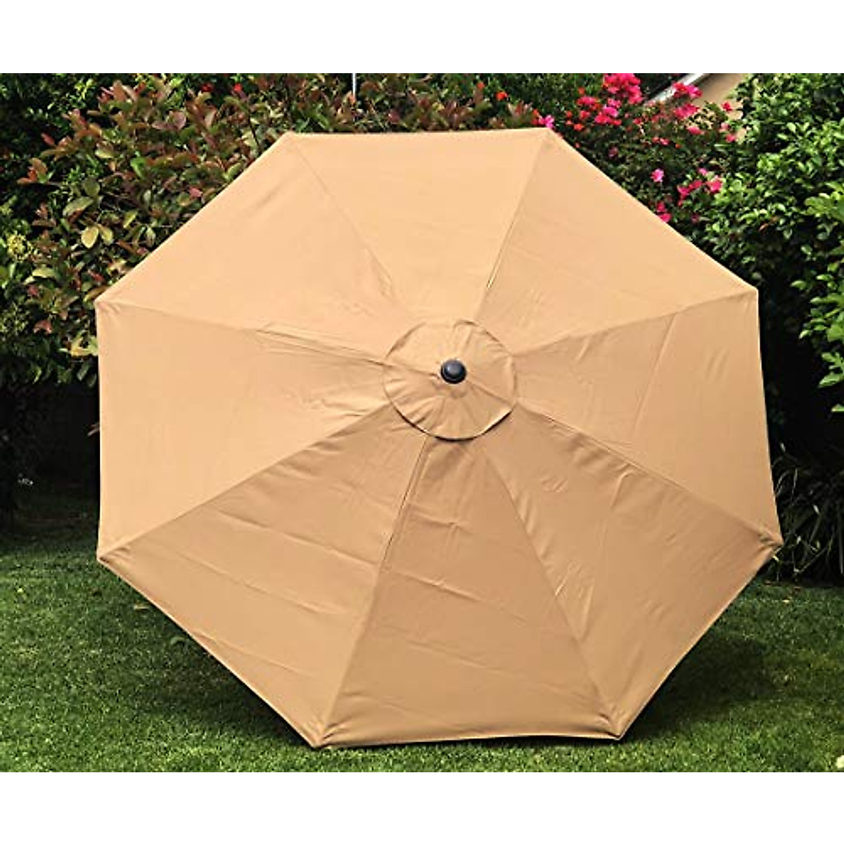 BELLRINO DECOR Replacement ** SAND **" STRONG & THICK" Umbrella Canopy for 10ft 8 Ribs SAND (Canopy Only)
