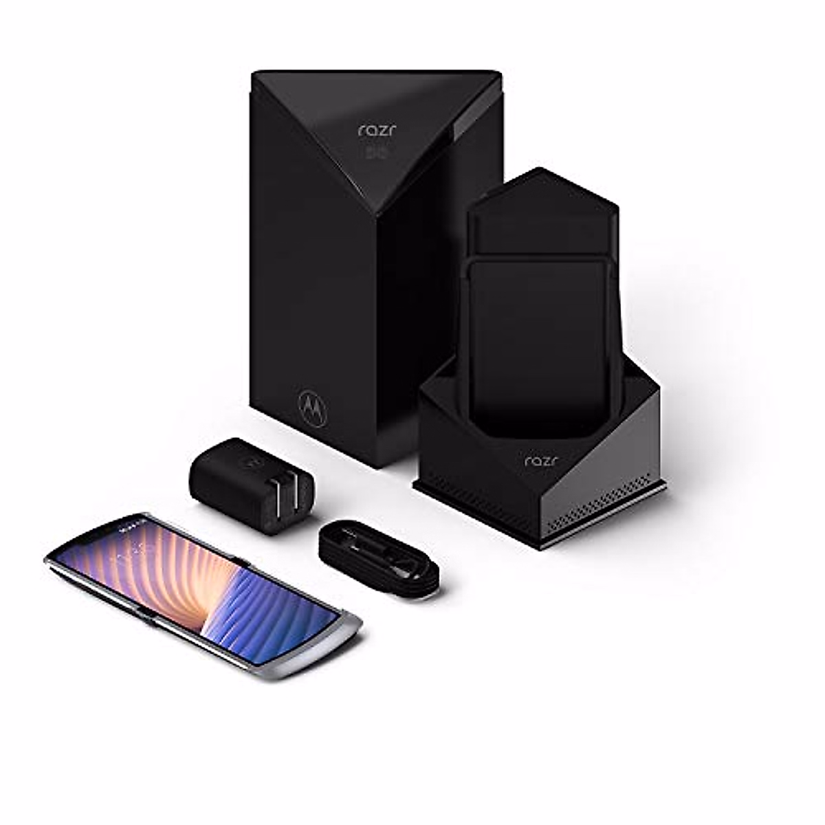 Motorola Razr 5G | Unlocked | Made for US by Motorola | 8/256GB | 48MP Camera | 2020 | Liquid Mercury