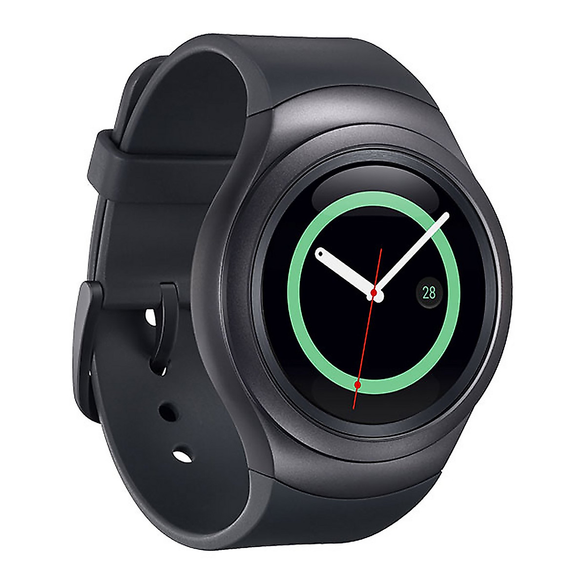 Samsung Gear S2 R730V (Verizon + Wi-Fi) Dust and Water Resistant Smartwatch - Dark Gray (Renewed)