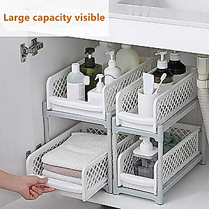 Hyuduo Bathroom Basket, Provides Ample Space Bathroom Storage Rack Storage Cabinet Organizer for Kitchen Bathroom Office Bedroom Garage,Rack