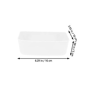 POPETPOP 3pcs Bird Feeding Dish Cups Parrot Food Feeder Bowl Water Feeding Plate Bird Cage Accessories for Parakeet African Greys Conure Cockatiels Lovebird Budgie Chinchi