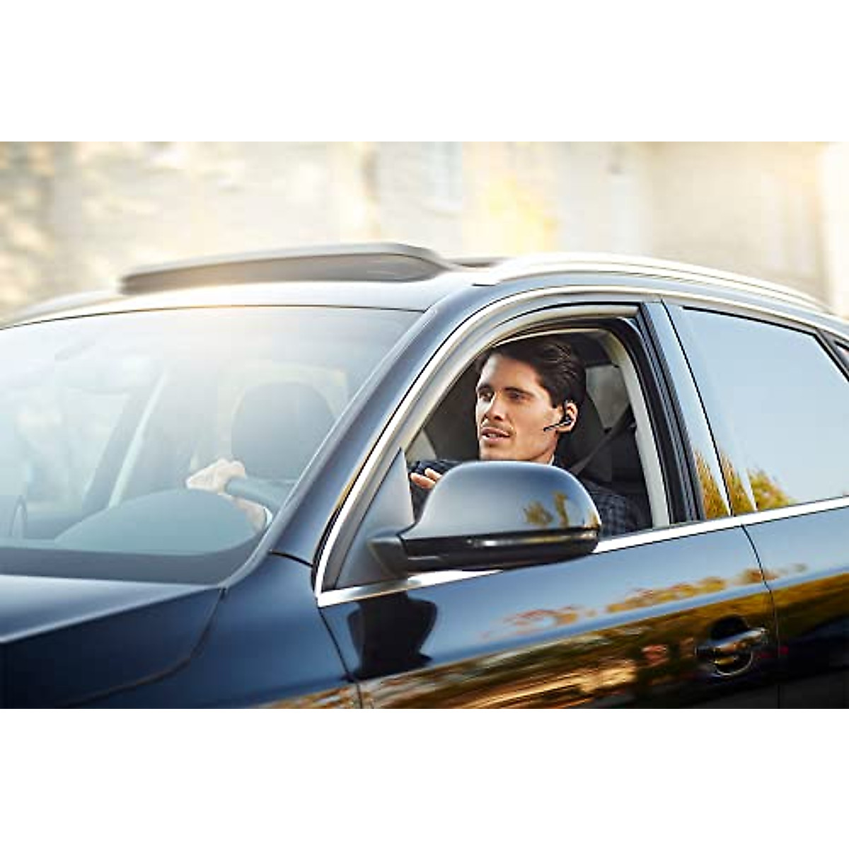 Plantronics Voyager 5220 Poly Bluetooth Headset Noise-Canceling Earpiece Mic & Amazon Alexa (Retail Packing)