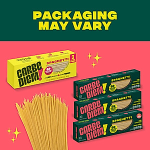 CARBE DIEM! Spaghetti | 3x 12oz Bags | Lower Net Carb Pasta with a Traditional Flavor & Texture | Pasta Re-Imagined for Healthy Lifestyles | Spaghetti Pasta | Spaghetti Noodles | Lower Calorie Pasta