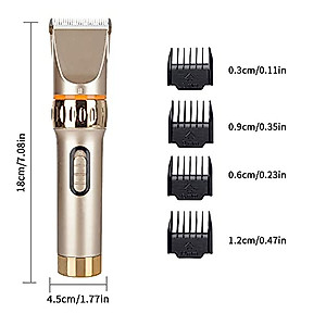 Rechargeable Electric Clippers, Strong Power, Fine Adjustment of The First Five Gears, Large-Capacity Lithium Battery, No Damage to Pets' Skin,01