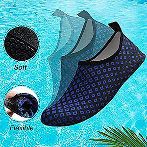 Men and Women Swimming Shoes Light Swimming Shoes Wading Diving Beach Shoes Women Yoga Skin Yoga Mat Sandals for Women (Silver, 8.5)