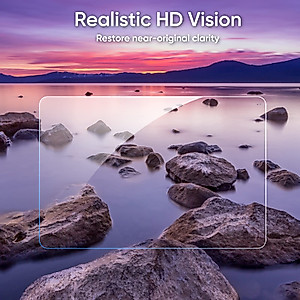 YongMai 2 PACK Tempered Glass Screen Protector for HD 10 2021/ HD 10 Plus 2021/HD 10 Kids/HD 10 Kids Pro Tablet, 9H Hardness 2.5D Edge Tablet Screen Protective Film