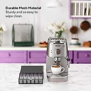 K-cup Coffee Pod Holder for Counter, Coffee Station for Keurig Pods - Coffee Bar Accessories - Caddy Dispenser with Sliding Drawer for Kitchen Organizer - Holds 36 Cups | The Mesh Collection, Black