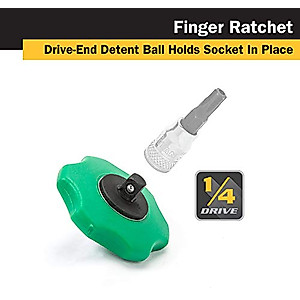 Titan 12090 1/4-Inch Drive 72-Tooth Finger Ratchet