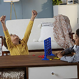 Connect 4 Classic Grid Board Game, 4 in a Row Game, Strategy Board Games for Kids, 2 Player Board Games for Family and Kids, Ages 6 and Up