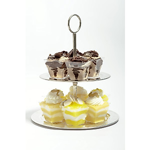 ImpiriLux 2 oz x 100 ct Dessert Cups with Spoons | Square Mini Plastic Dessert Cups + 100 Spoons | Chic Presentation of Desserts, Appetizers, Catering and Much More