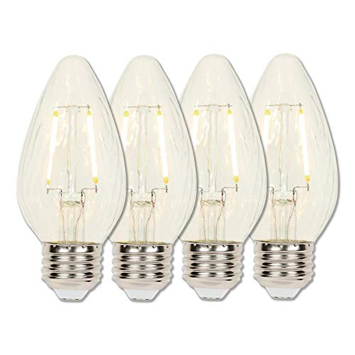 Westinghouse 3319320 LED Light Bulb, 4 Count (Pack of 1), Clear