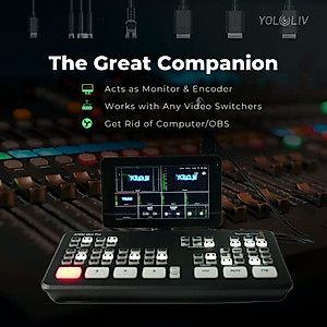 YoloLiv YoloBox Mini Ultra-Portable All-in-One Smart Live Streaming Encoder & Monitor…