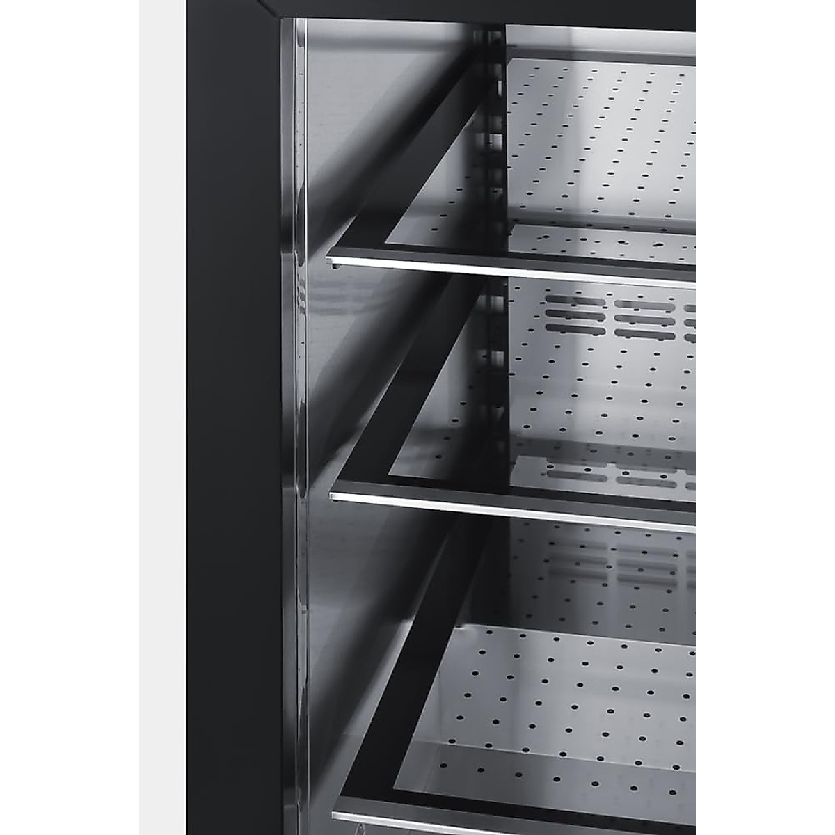 Summit Appliance ASDS1523IF 15" Wide Built-In All-Refrigerator, ADA Compliant, Black Cabinet, Stainless Steel Door, Digital Controls, Open Door Alarm, Frost-free Operation, Panel NOT Included