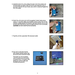 OdorStop OS72121 UV Air Purifier with 12-in Bulbs