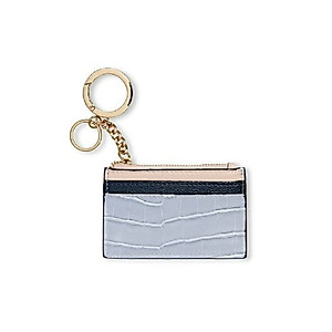 Victoria's Secret The Victoria Card Case Keychain Skyflower Blue