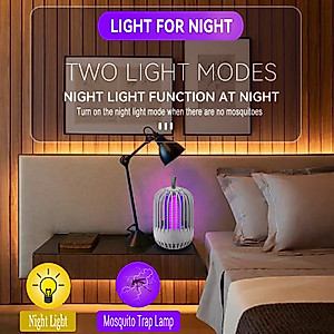 Bug Zapper Indoor,Mosquito Zapper,2024 Upgraded Powerful Indoor Bug Zapper for Home, Garden, Patio,Outdoor Camping