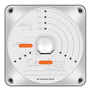 (Universal Camera Junction Box) Security Camera Box, Wall Ceiling Mount Bracket Hide Cable, Outdoor Cable Box Enclosure, Plastic Base Boxes, CCTV Dome Bullet Camera Cover, Bit Waterproof (4 Pack)