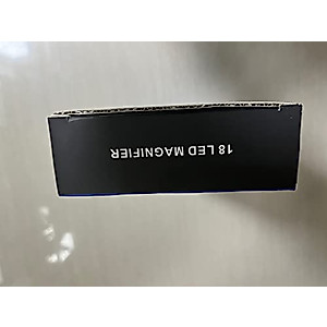 Magnifying Glass with Light, MOJINO 10X Lighted Large Handheld Reading Magnifier Glasses with 18 LED Lights for Macular Degeneration, Seniors & Kids Reading, Inspection, Coins, Jewelry, Exploring