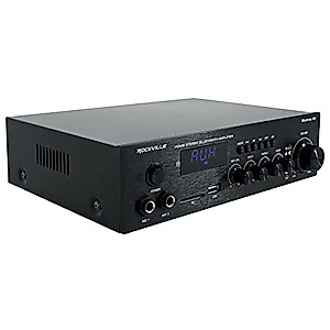 Rockville BLUAMP 90 Home Stereo Bluetooth Receiver Amp w/Mic+Phono+HDMI Input