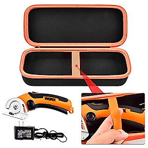 Carrying Case Only- Compatible with WORX WX082L/ WX081L, for ZipSnip Cutting Tool, Fabric Cutter Storage Bag Rotorazer Saw Container, Mini Circular Saw Organizer Box