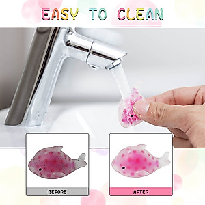 24PCS Mini Squishy Stress Balls Fidget Toys, Dinosour Sea Animals Sensory Squeeze Ball Toys to Relax Party Favors Birthday Gifts Easter Egg Filler