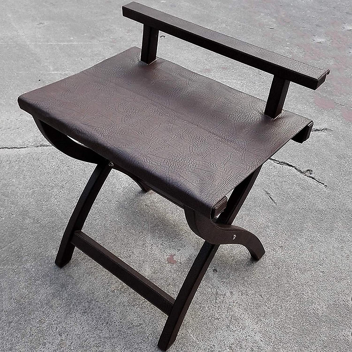 WFYW Luggage Rack for Hotel, Guest Room Suitcase Stand Hotel Luggage Rack, Household Hanger, Leather Space Saving and Foldable