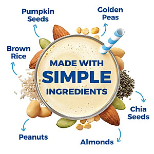 Orgain Organic Simple Vegan Protein Powder, Vanilla - 20g Plant Based Protein, With less Ingredients, No Artificial Sweeteners, Gluten Free, No Lactose Ingredients, 1.25 lb (Packaging May Vary)