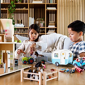 HABA Kullerbu Momentum Motor Tractor with Trailer