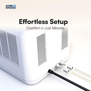 Hydro Snooze Water Cooling & Heating Mattress Pad, Temperature Control Bed Cooling System, Cooling Mattress Topper Perfect for Hot Sleepers,Temp Range of 59-131°F, King Bed Size (71" W x 79" L)