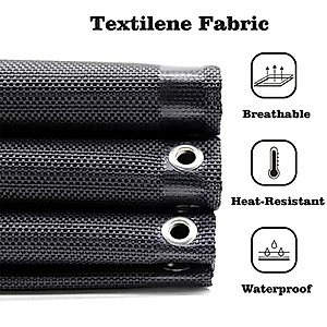 2 Pack Zero Gravity Chair Replacement Fabric, Gray Repair Cloth for Anti-Gravity Lounge, Mesh Part for Patio Sling Folding Recliner Couch Outdoor Pool Lawn for Chair Size Between 17.5 to 18.5 Inches