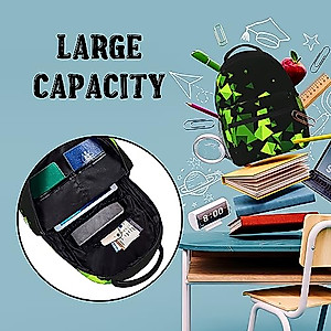 Gamepad Backpack Universal Daily Knapsack Lightweight Breathable Bags with Adjustable Straps Large Capacity Anti-theft Waterproof Laptop Computer Backpack Leisure Travel Camping Backpack 15"x11"