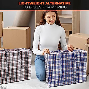 4Pcs Extra Large Laundry Bag for Storage Box with Zipper Laundry Bags - Storage Bags with Handles with Durable Zipper, Moving Storage Bags, Travel Laundry Bag with Handles for Cloths, Bedding ksi