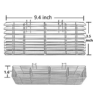 Slideep Stainless Steel Cutlery Utensil Holder Silverware Organizer Rack with Hooks Removable Drying Rack Silverware Holder Utensil Cutlery Basket Kitchen Dish Drainer Dish Drying Rack