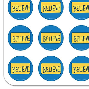 Ted Lasso Believe 1" Planner Calendar Scrapbooking Crafting Clear Stickers