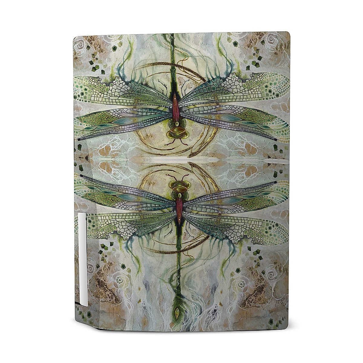 Head Case Designs Officially Licensed Stephanie Law Damselfly 2 Art Mix Matte Vinyl Faceplate Sticker Gaming Skin Case Cover Compatible with Sony Playstation 5 PS5 Disc Console & DualSense Controller