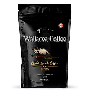 Wallacea Coffee Certified Wild Kopi Luwak Coffee Beans, Civet Coffee, Kopi Luwak From Gayo Sumatra Indonesia, coffee beans (8.8 oz)