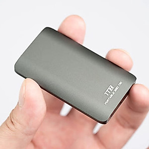 TOPMORE TS1 1TB Portable SSD TLC NAND Flash Type C External Solid State Drive - Up to 487.9MBs