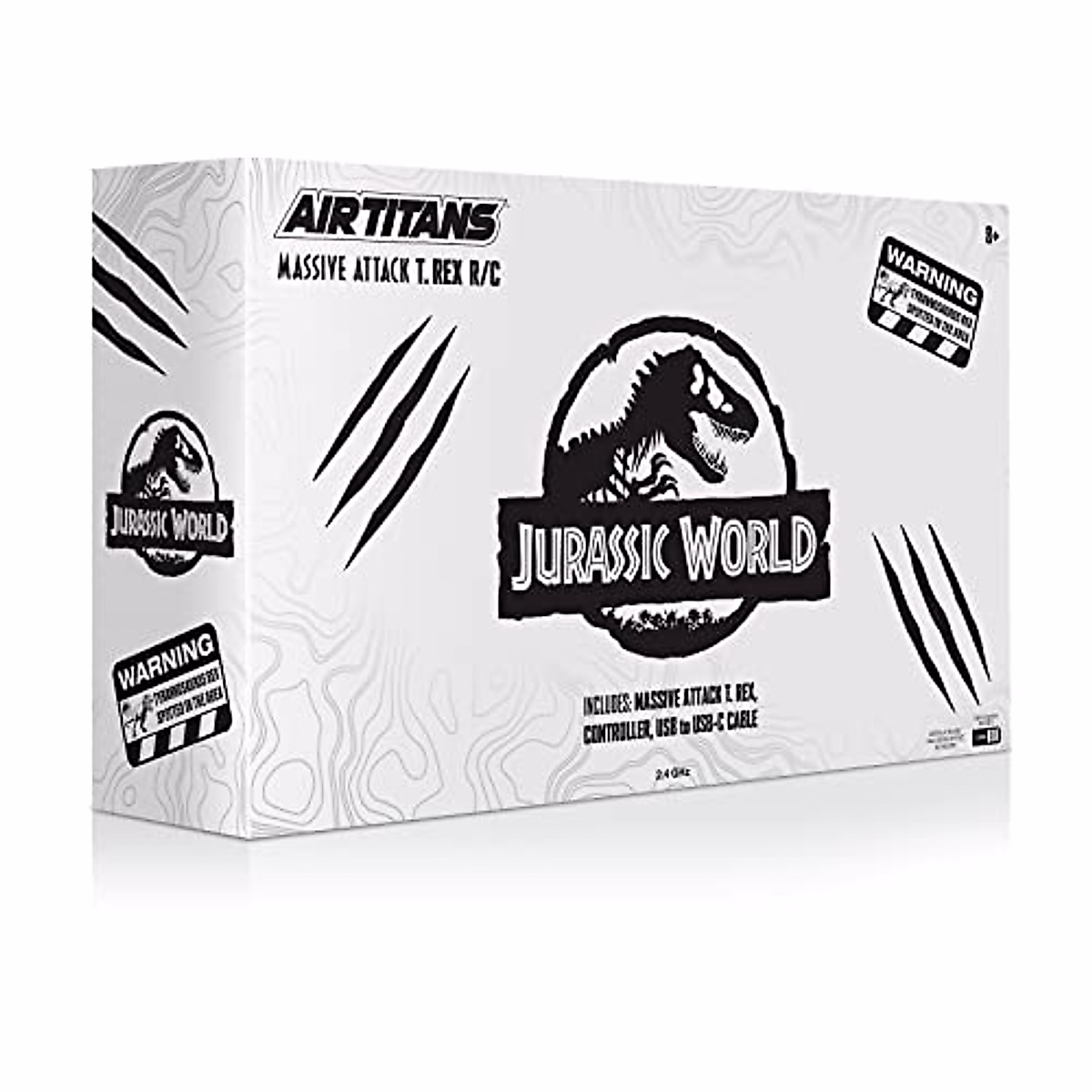 AIRTITANS Jurassic World Inflatable T Rex RC – Massive Attack Air Titans Dinosaur - Over 6 Feet Long - Turns & Spins - Stomps & Roars!