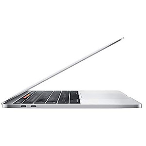 Apple 13.3" MacBook Pro w/ Touch Bar (Mid 2018), 227ppi Retina Display, Intel Core i5-8259U Quad-Core, 256GB PCI-E Solid State Drive, 8GB DDR3, 802.11ac, Bluetooth, macOS 10.13, Silver (Renewed)
