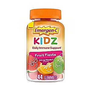 Emergen-C Kidz Daily Immune Support Dietary Supplements, Flavored Gummies with Vitamin C and B Vitamins, Fruit Fiesta Flavored Gummies - 44 Count