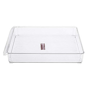 Plastic Food Storage Container Bin with Lid and Handle for Kitchen, Pantry, Cabinet, Fridge, Freezer(6138-小)