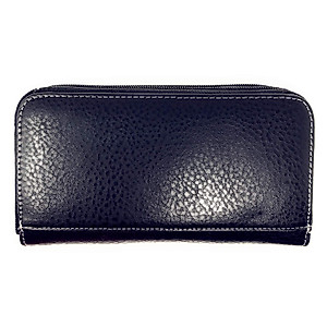 Western Sugar Skull Embroidery Rhinestone Cross Conceal Carry Crossbody Bag Set (Black)