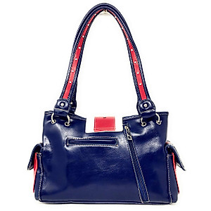 American Flag Rhinestone Concealed Carry Handbag,Purse in Multi Colors (American Buckle Set)